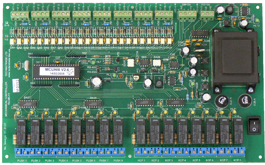 Controller over electromechanical fuel dispensers (small version ...